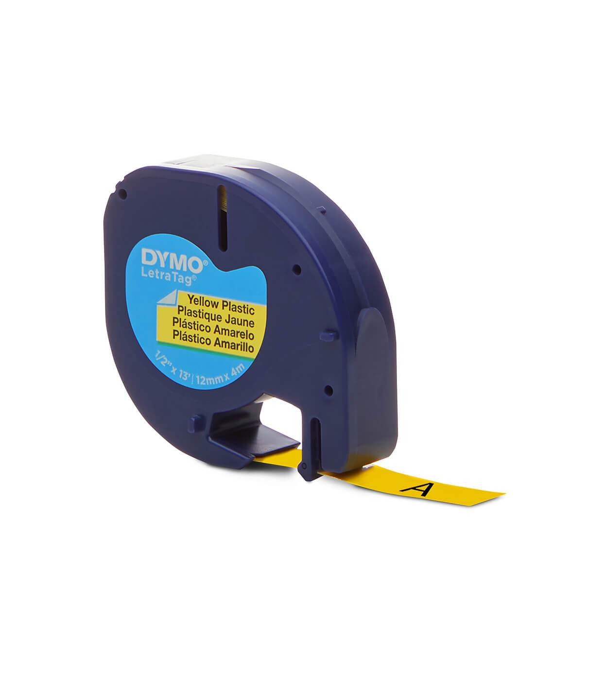 Cinta Letratag 1/2" X13FT 12MMX4M plastica amarilla Dymo 91332 – DIXMAN ...